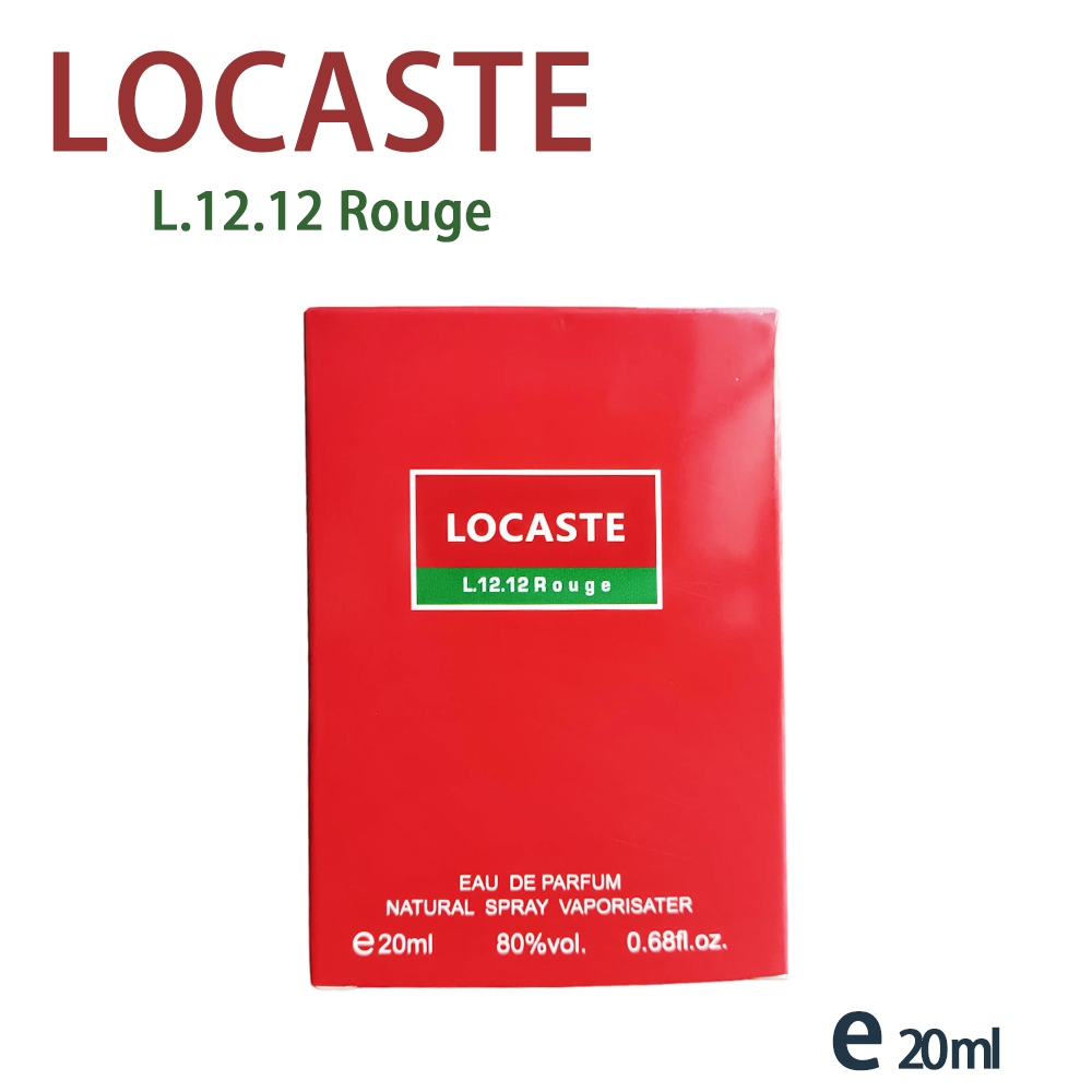 LOCASTE L.12.12 Rouge 20 ml for men | Shopee Malaysia