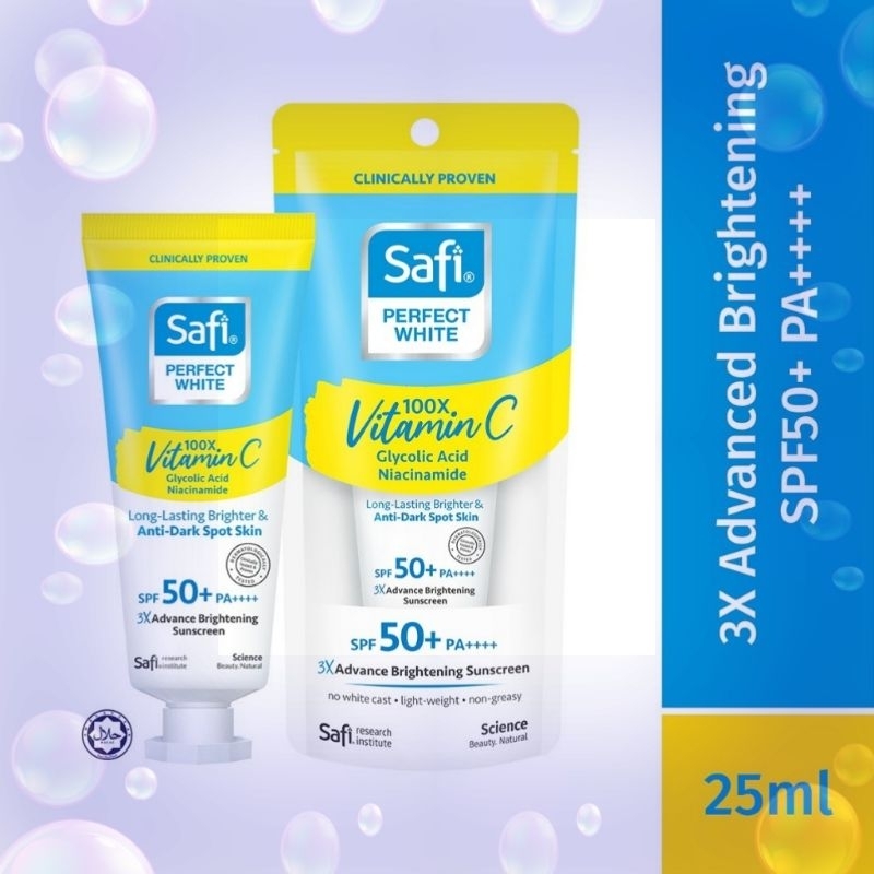 SAFI Perfect White 3x Advance Brightening Sunscreen SPF50+ PA++++ 25g ...