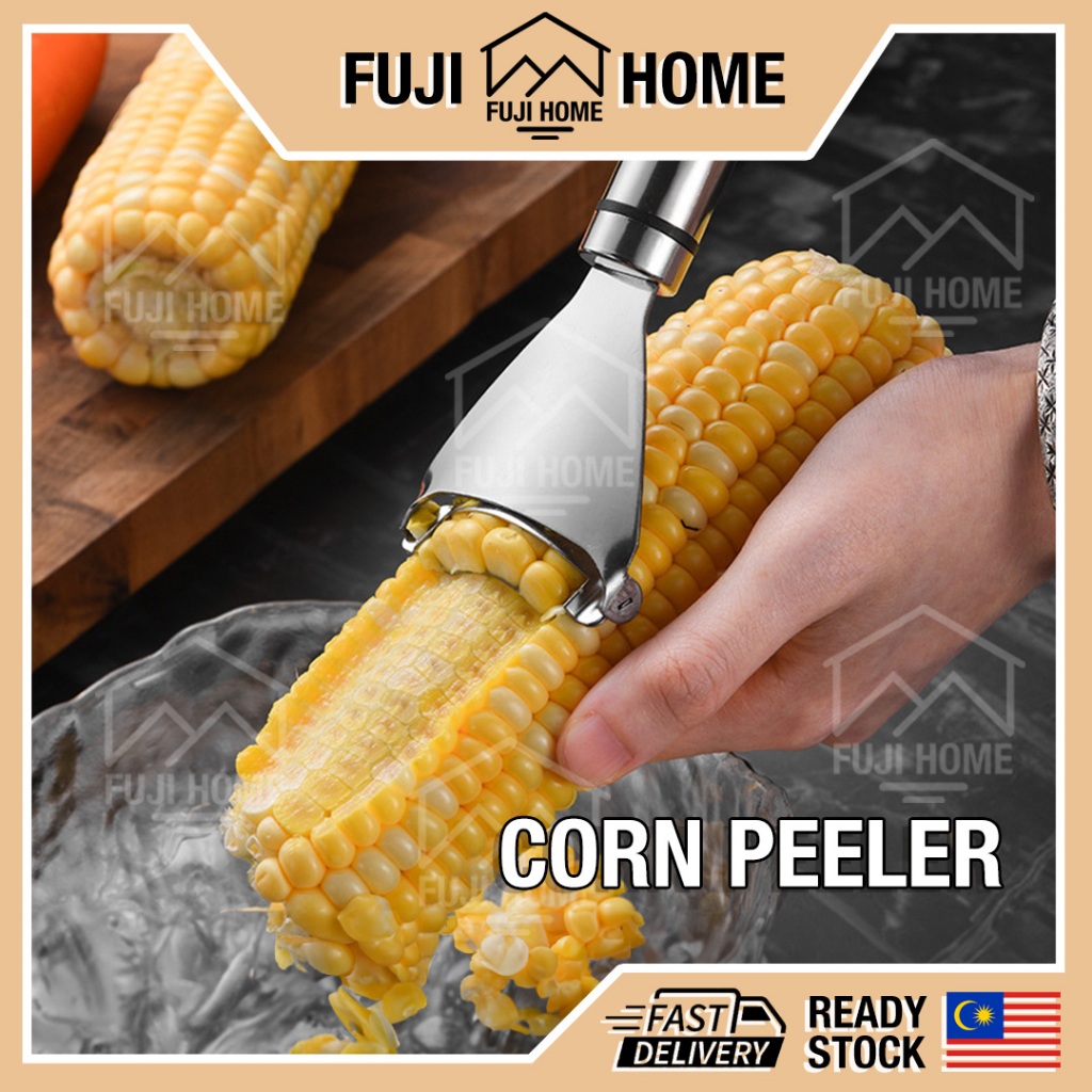 🏠READY STOCK🏠Stainless Steel Corn Cutter Peeler Corn Cob Kernels Cutter ...