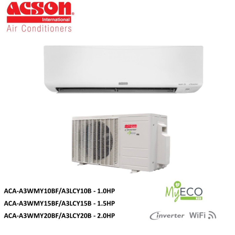 ACSON R32 - INVERTER Air Conditioner (1.0hp - 2.5hp) | Shopee Malaysia
