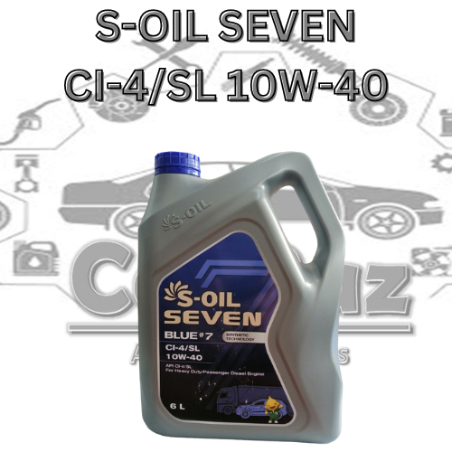 ENGINE OIL S-OIL 7 BLUE 10W40 C1-4/SL (6L) | Shopee Malaysia