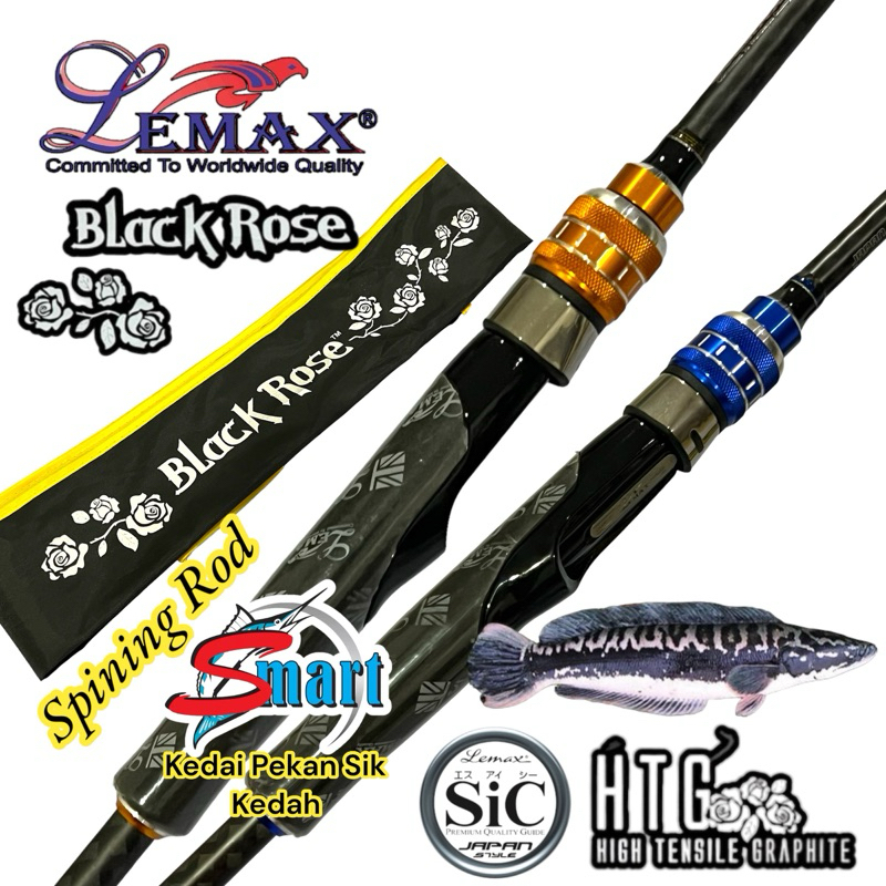 NEW MODEL LEMAX BLACK ROSE Rod Spining 1Piece | Shopee Malaysia