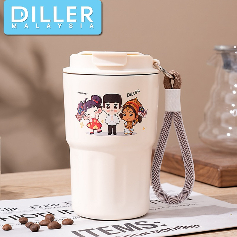 Diller Merdeka Coffee Office SUS304 Travel Direct Drinking Thermo Cup ...