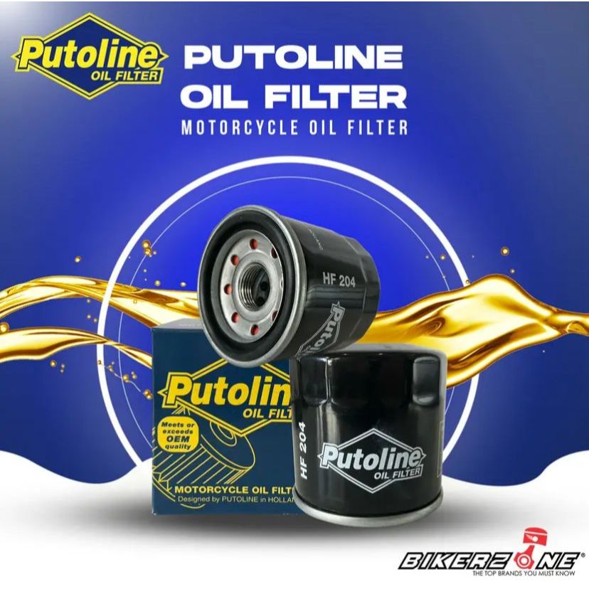 OIL FILTER PUTOLINE HF204 ORIGINAL PUTOLINE ENGINE PARTS R25 NINJA250 ...