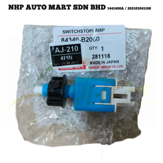 OEM HIGH QUALITY PERODUA BEZZA , AXIA 1.3 BRAKE SWITCH 4 PIN 84340 ...