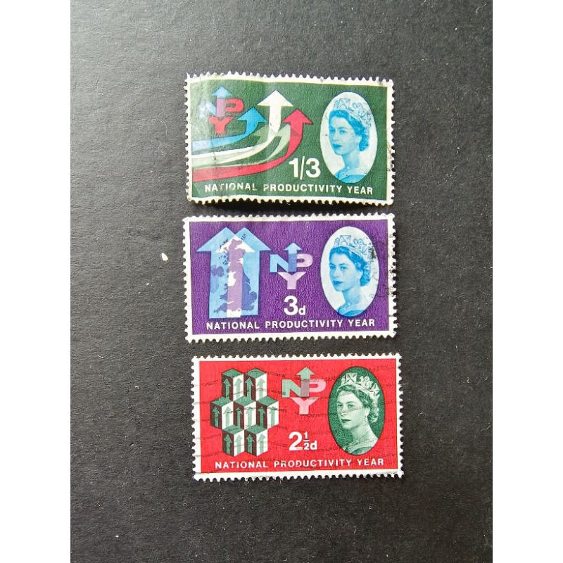 UK45 Great Britain 1962 productivity year stamps complete set of 3v ...