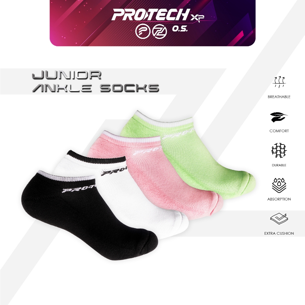 PROTECH Junior Cotton Sport Sock (4 colours) | Shopee Malaysia