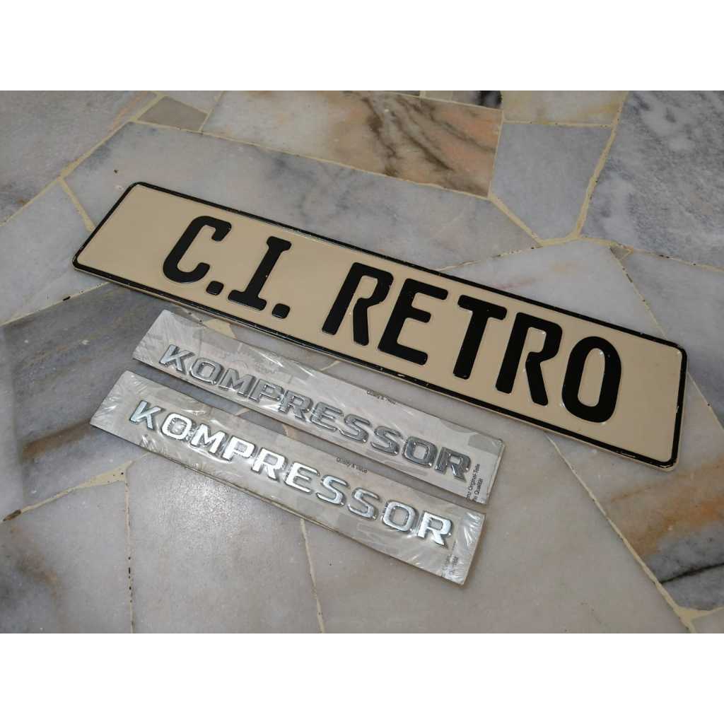 NEW ORI KOMPRESSOR ELMBLEM REAR BOOT BADGE LOGO STICKER MERCEDES BENZ ...