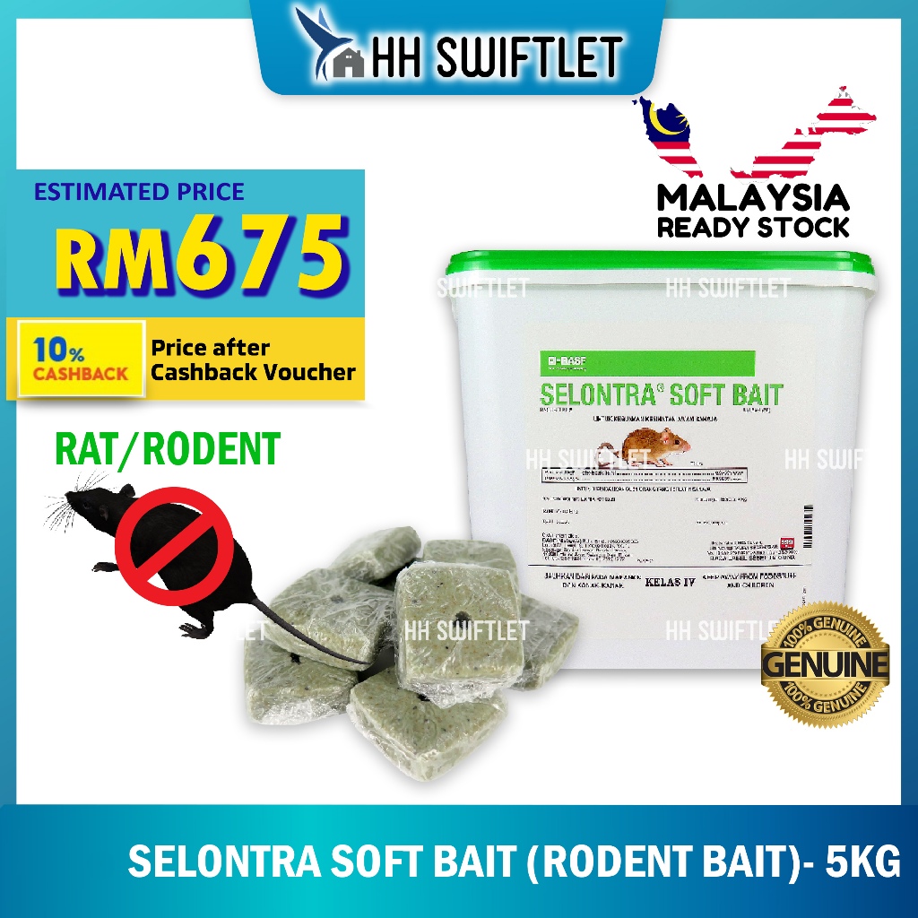 BASF Selontra® Soft Bait Rodenticide Umpan Tikus 老鼠药 (bucket) - 5kg ...