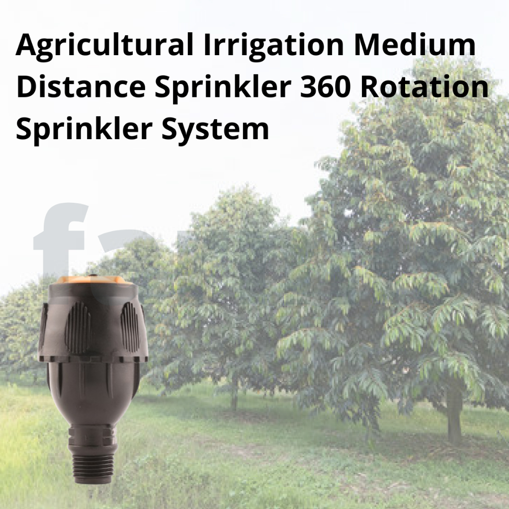 Agricultural irrigation medium distance sprinkler 360 rotation ...
