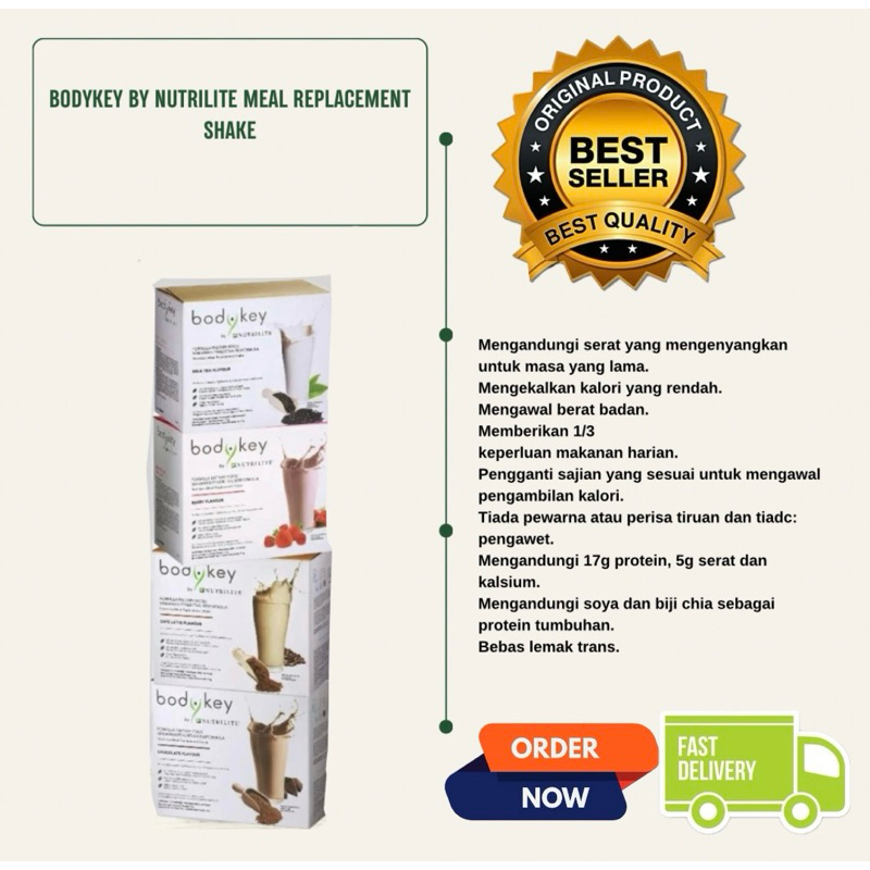 (💯ORIGINAL) BODYKEY BY NUTRILITE MEAL REPLACEMENT SHAKE | Shopee Malaysia