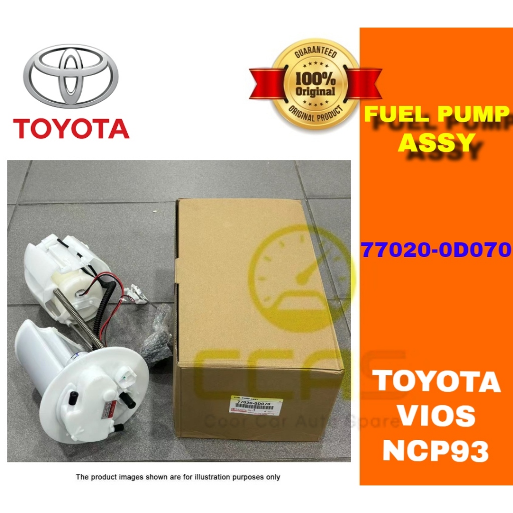 100% ORIGINAL TOYOTA FUEL PUMP ASSY TOYOTA VIOS NCP93 ( 77020-0D070 ...