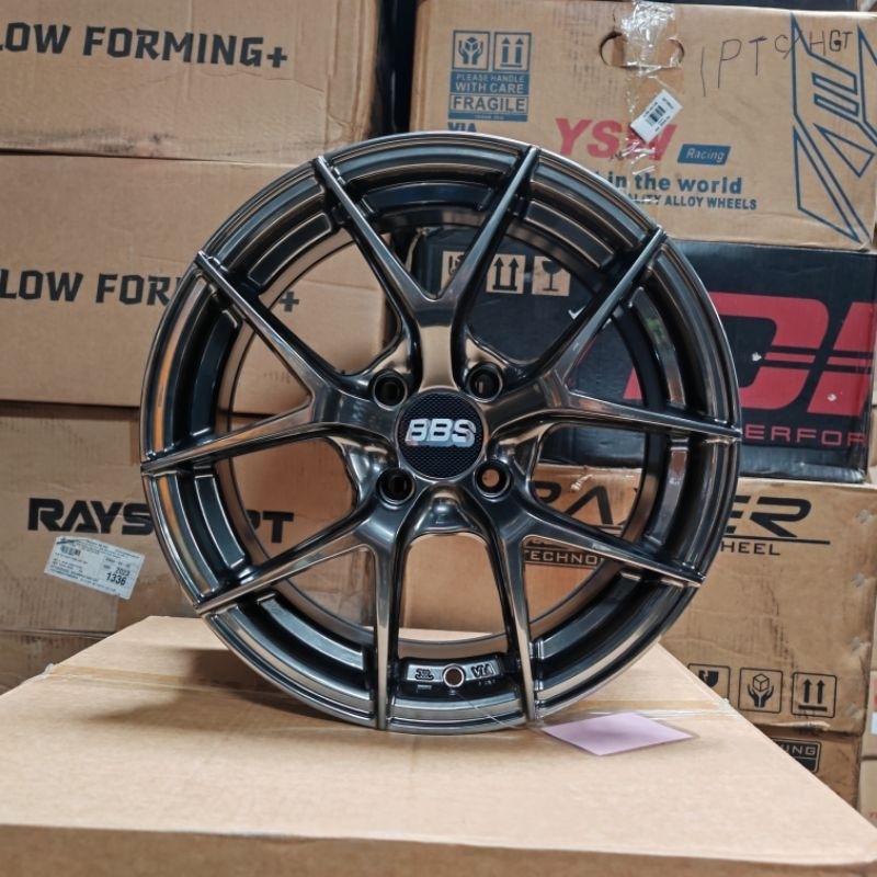New Sport Rim 15inch BBS 15X7JJ 4H100 Hyper Black | Shopee Malaysia