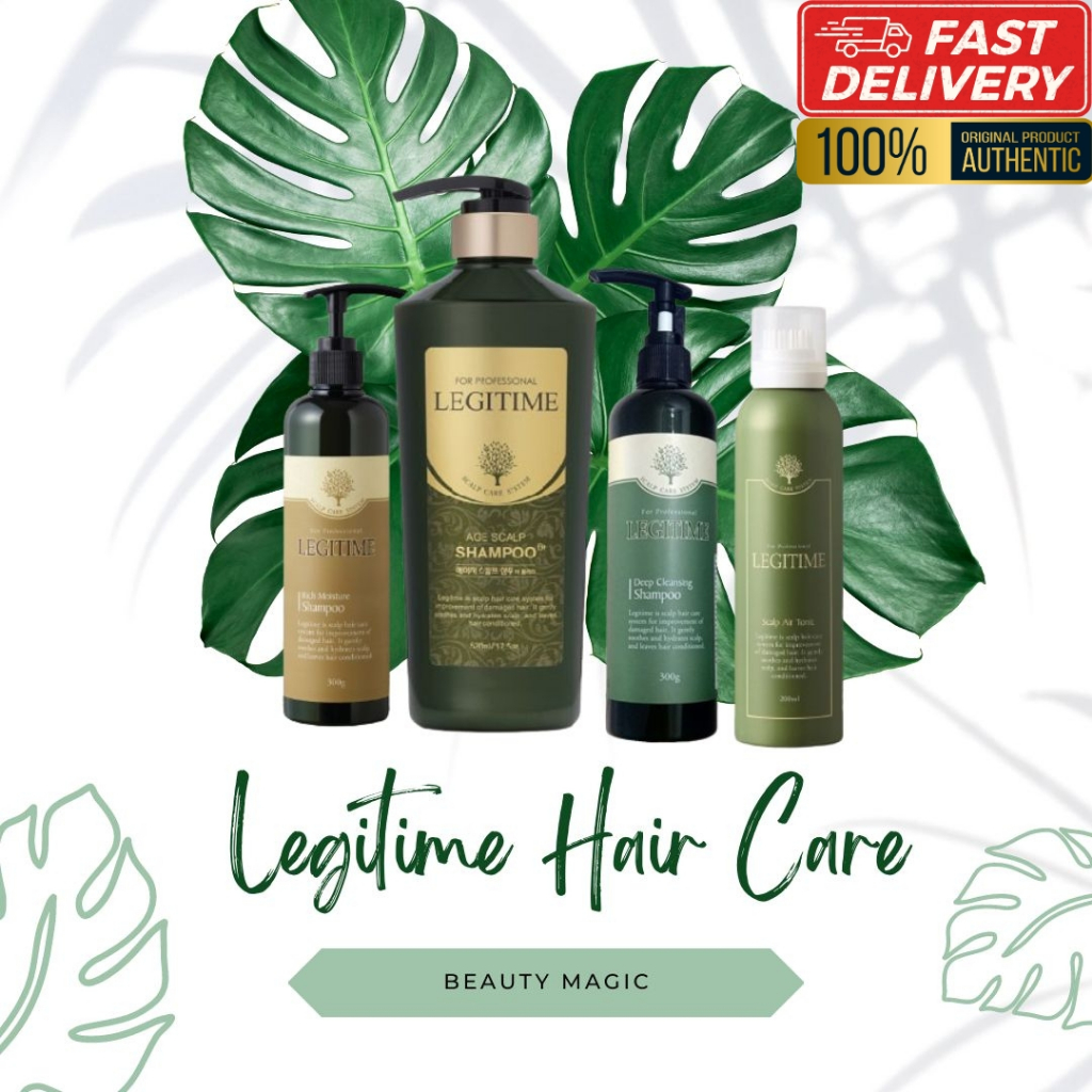 Legitime Age Scalp/Rich Moisture/Deep Cleansing Shampoo/Tonic Free ...