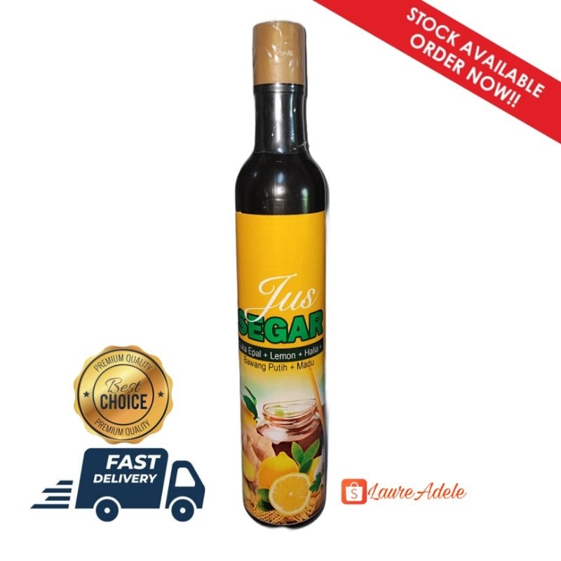 JUS SEGAR 5 IN 1 (CUKA EPAL + LEMON + HALIA + BAWANG PUTIH + MADU ...