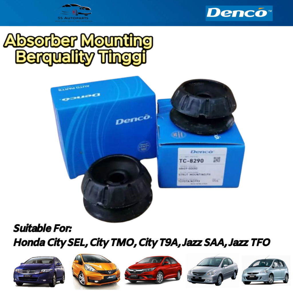 Denco Front (Depan) Absorber Mounting (2 PCS) For Honda City SEL IDSI ...