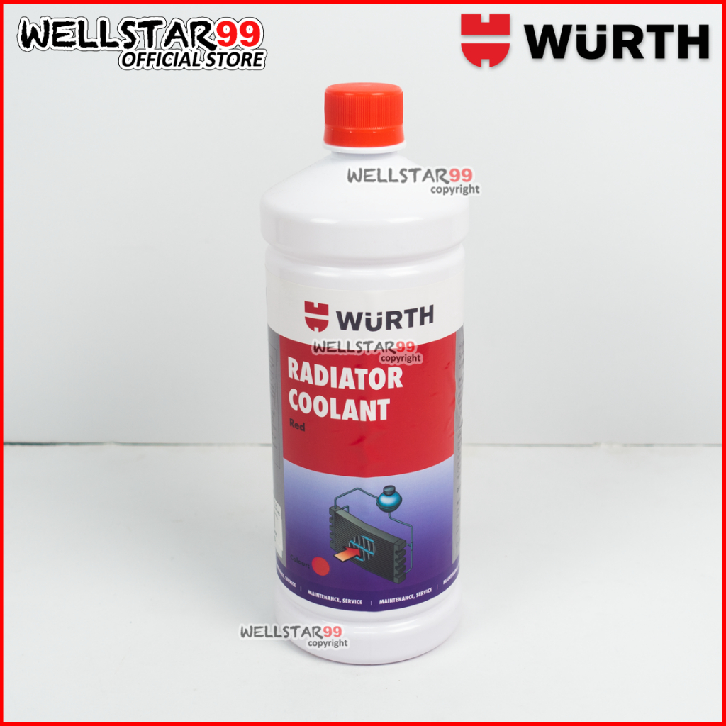 Wurth Radiator Coolant Red Blue Green 1L | Shopee Malaysia