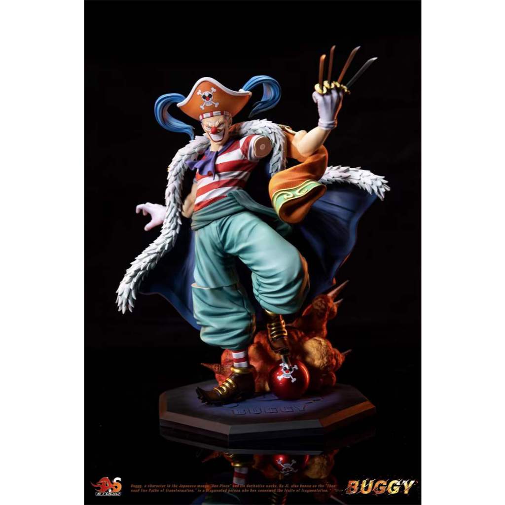 AS Studio - Buggy One Piece Shichibukai Resin Statue GK Anime Figure ...