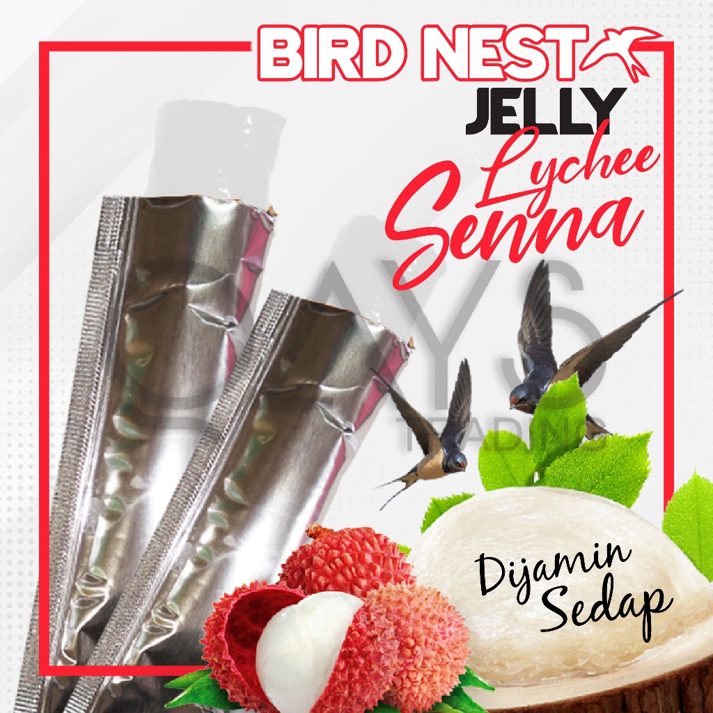 Lelong J9 Bird Nest Jelly Lychee Senna Brand Popular & Sedap | Shopee ...