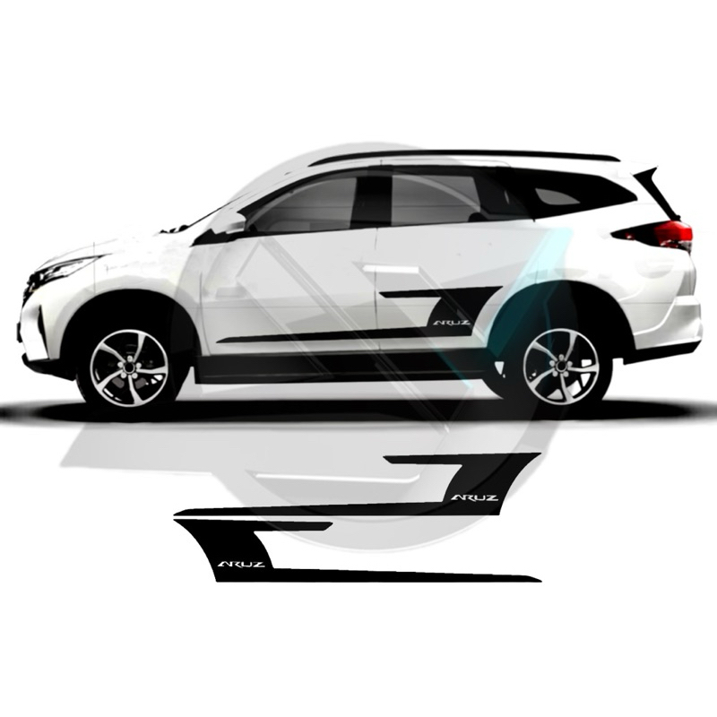 (Ready Stock) S1432# 2pcs Perodua Aruz Side Car Body Vinyl Decal ...