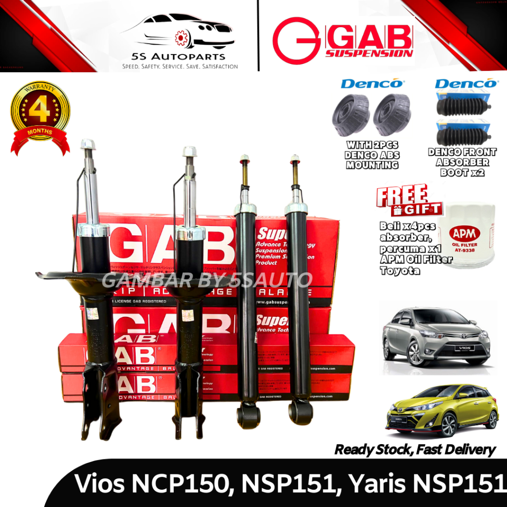 GAB Toyota Vios NCP150, NSP151 Yaris NSP151 Front (Depan) & Rear ...