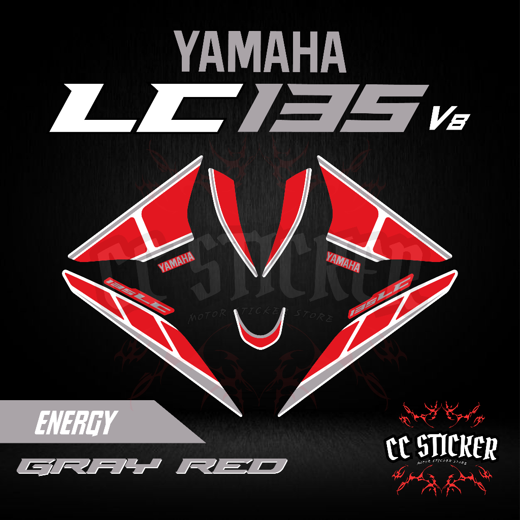 YAMAHA LC135 V8 | STICKER STRIPE MOTOR FI 1991 ENERGY INDUCTION ( 197 ...