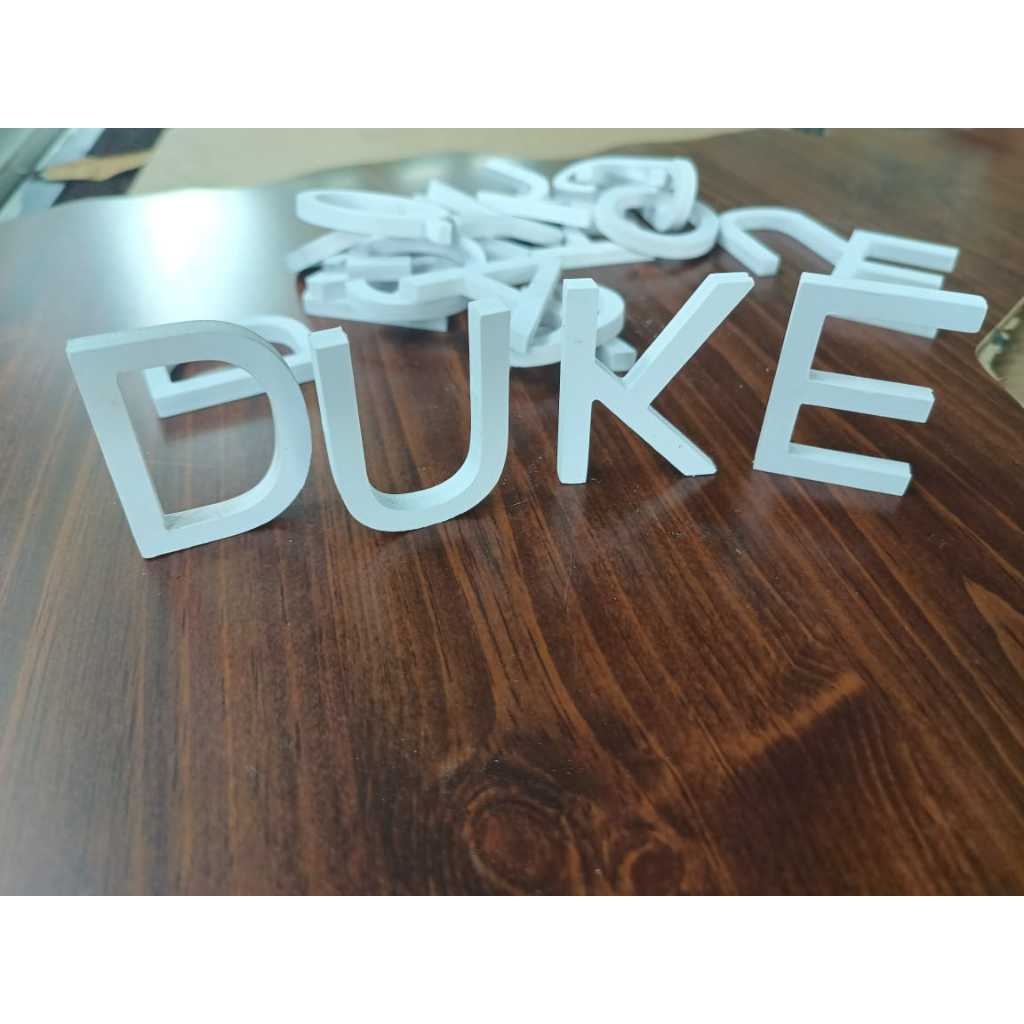 3D Alphabet Block Letters (ARIAL H50mm T6mm) Upper and Lower Case Water ...