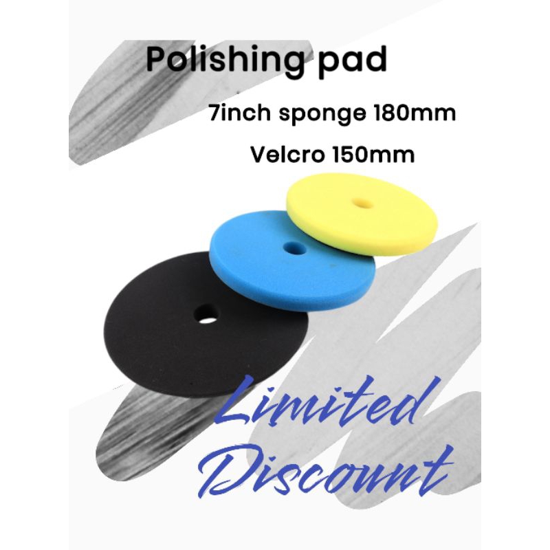 7 Inch Imported Sponge Polishing Pad Car Waxing Polishing Sponge ...