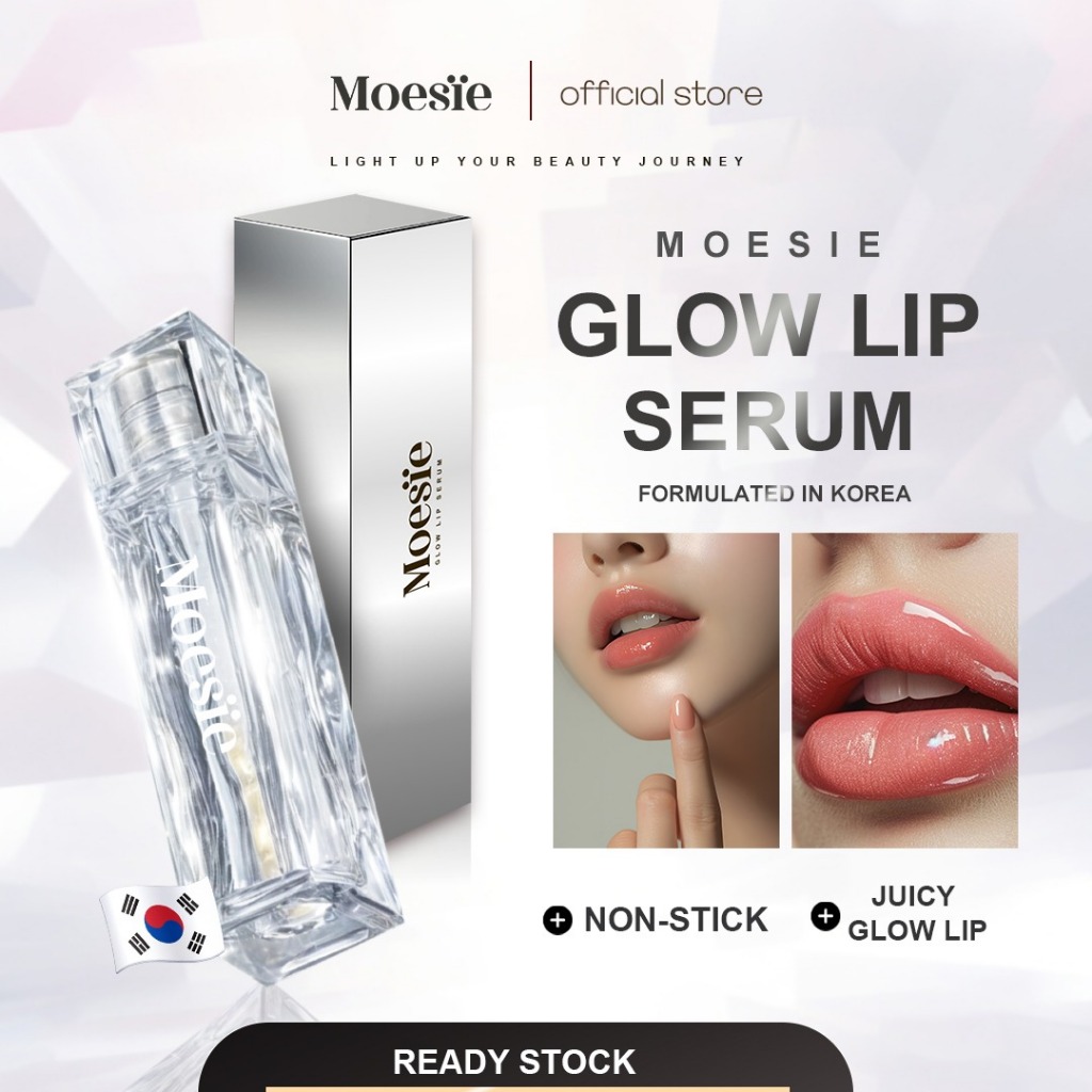 【MOESIE Glow Lip Serum】 juicy lip non-stick jojoba oil lip hydration ...