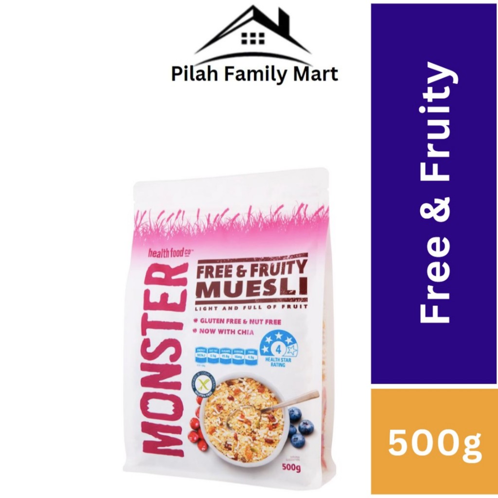 Free & Fruity MONSTER HEALTH FOOD CO Muesli 500g | Shopee Malaysia