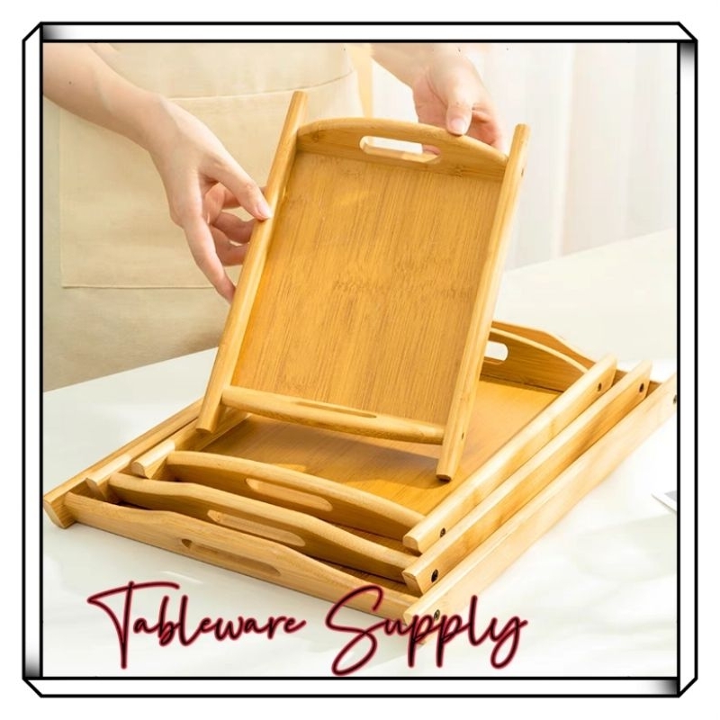 (TablewareSupply)Japanese Style Bamboo Tray Taiwan Food Tray Serving Tray Breakfast Tray Tea ...