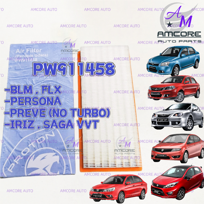 PW911458 (1 PC) ORIGINAL PROTON AIR FILTER SAGA BLM FLX / PERSONA ...