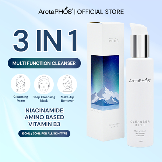 ArctaPHOS 3 In 1 Cleanser Anti-Blue Light Pembersih 3 Dalam 1 Anti ...
