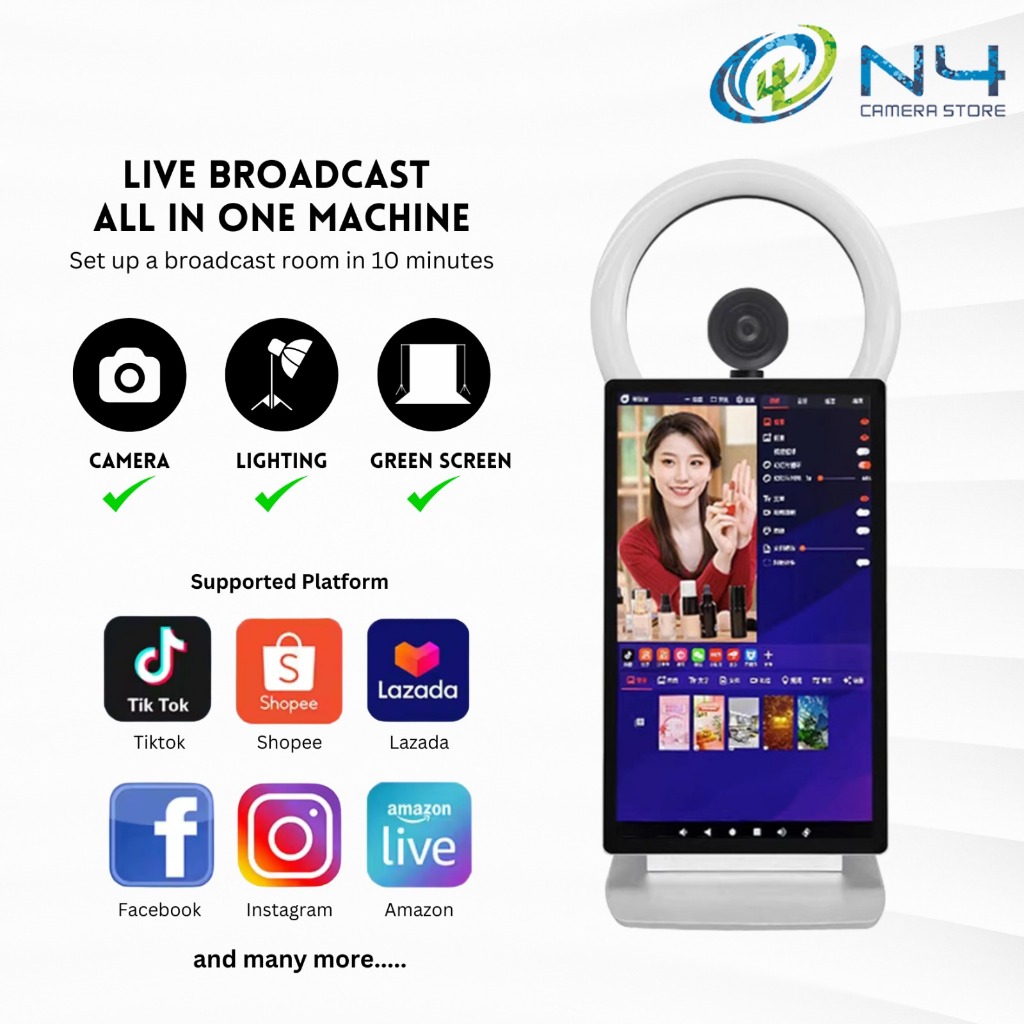 New Live Streaming Screen Advertising Display Tabletop Live Broadcast ...