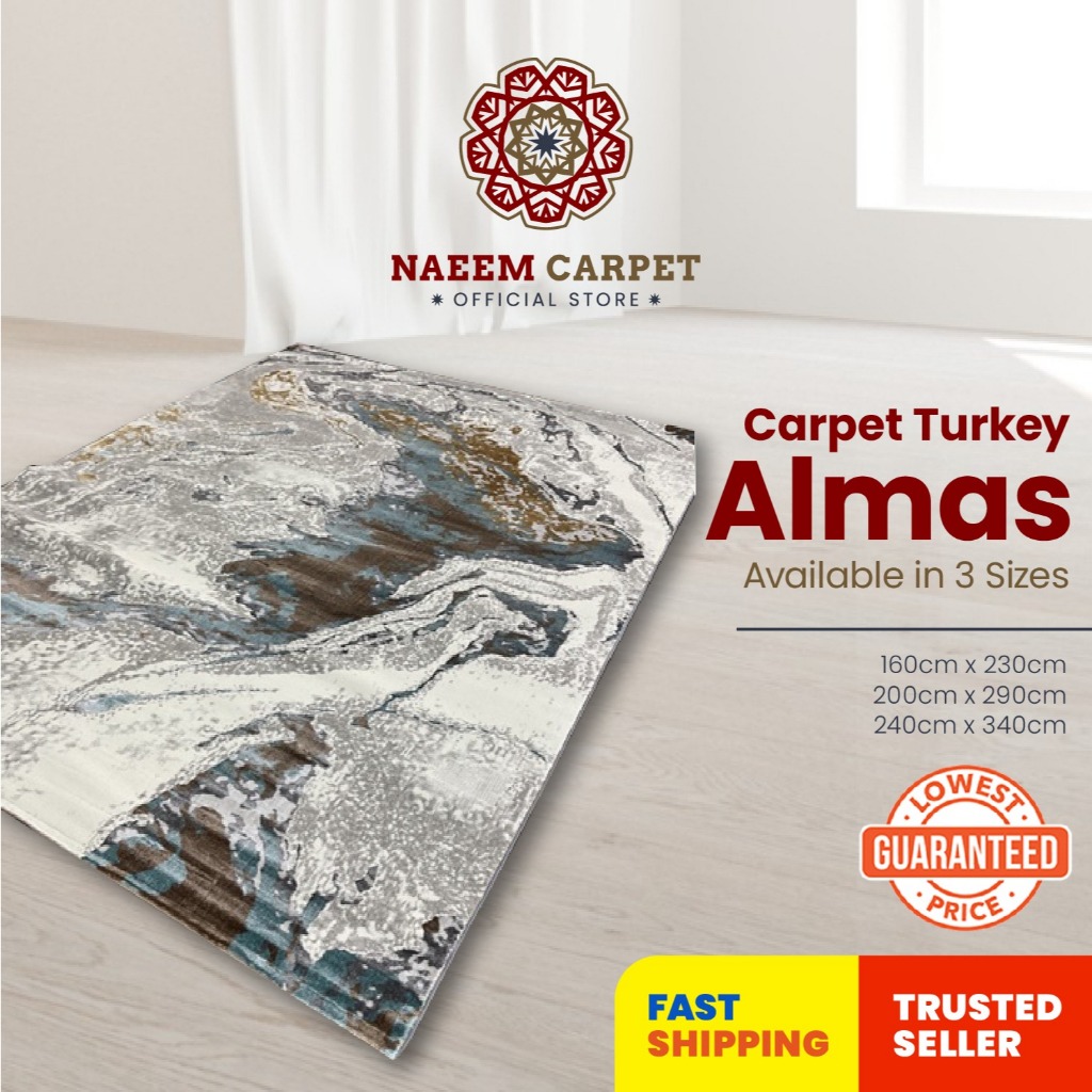 [ORIGINAL KARPET TURKI] CARPET TURKEY ALMAS | SIZE -6x8 -7x10 -8x11 ...