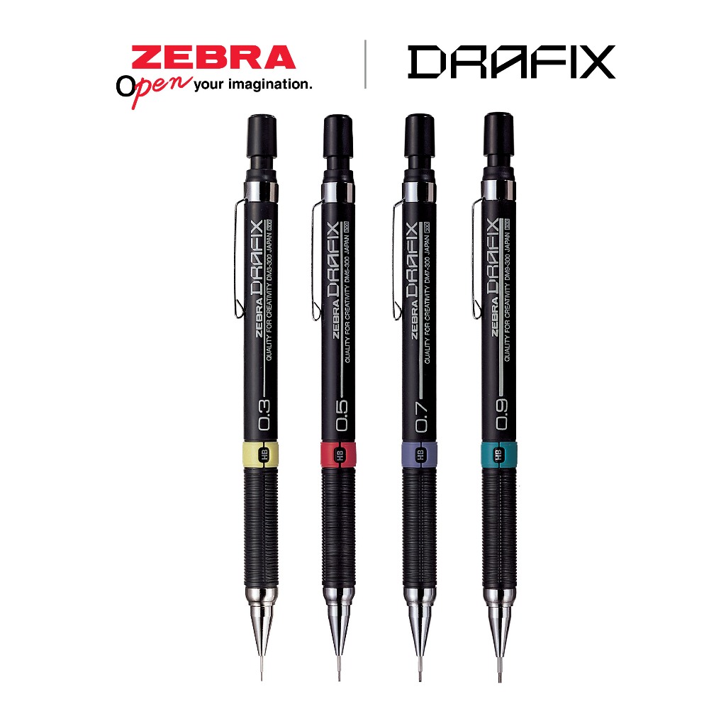 Zebra Drafix Technical Mechanical Pencil 0.3 mm /0.5 mm /0.7 mm /0.9 mm ...