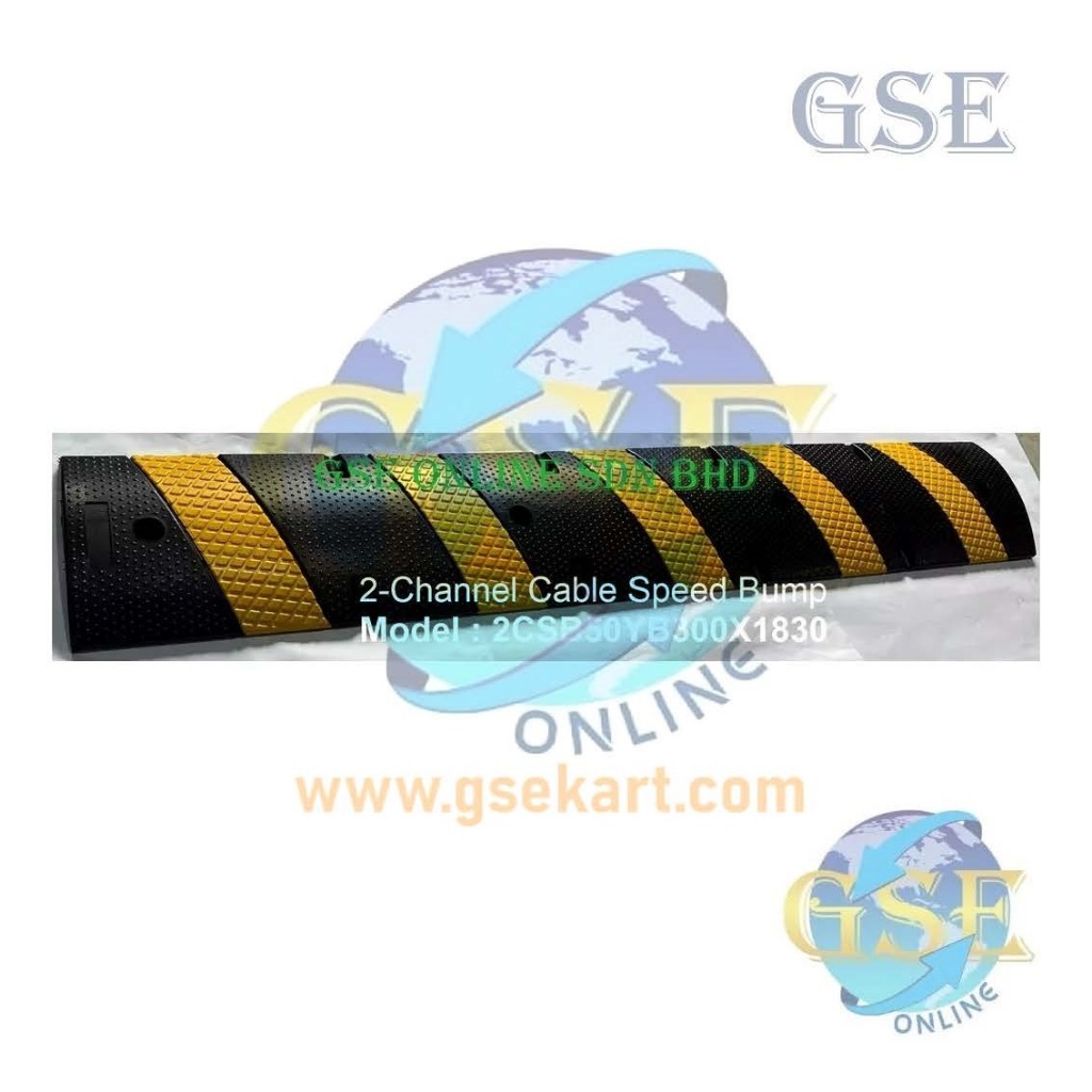 2-Channel Cable Speed Bump with 8 reflective cat eyes | Shopee Malaysia