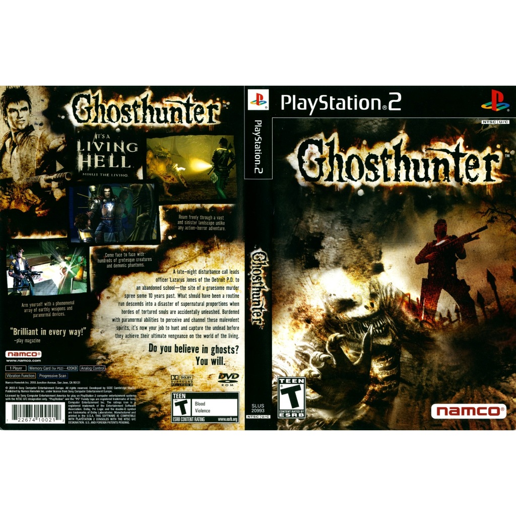 PS2 DVD Games Ghosthunter (Ready Stock) | Shopee Malaysia