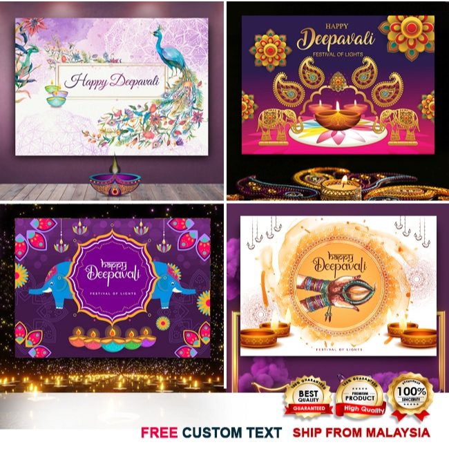 Banner Decoration / Backdrop - Deepavali / Diwali | Shopee Malaysia