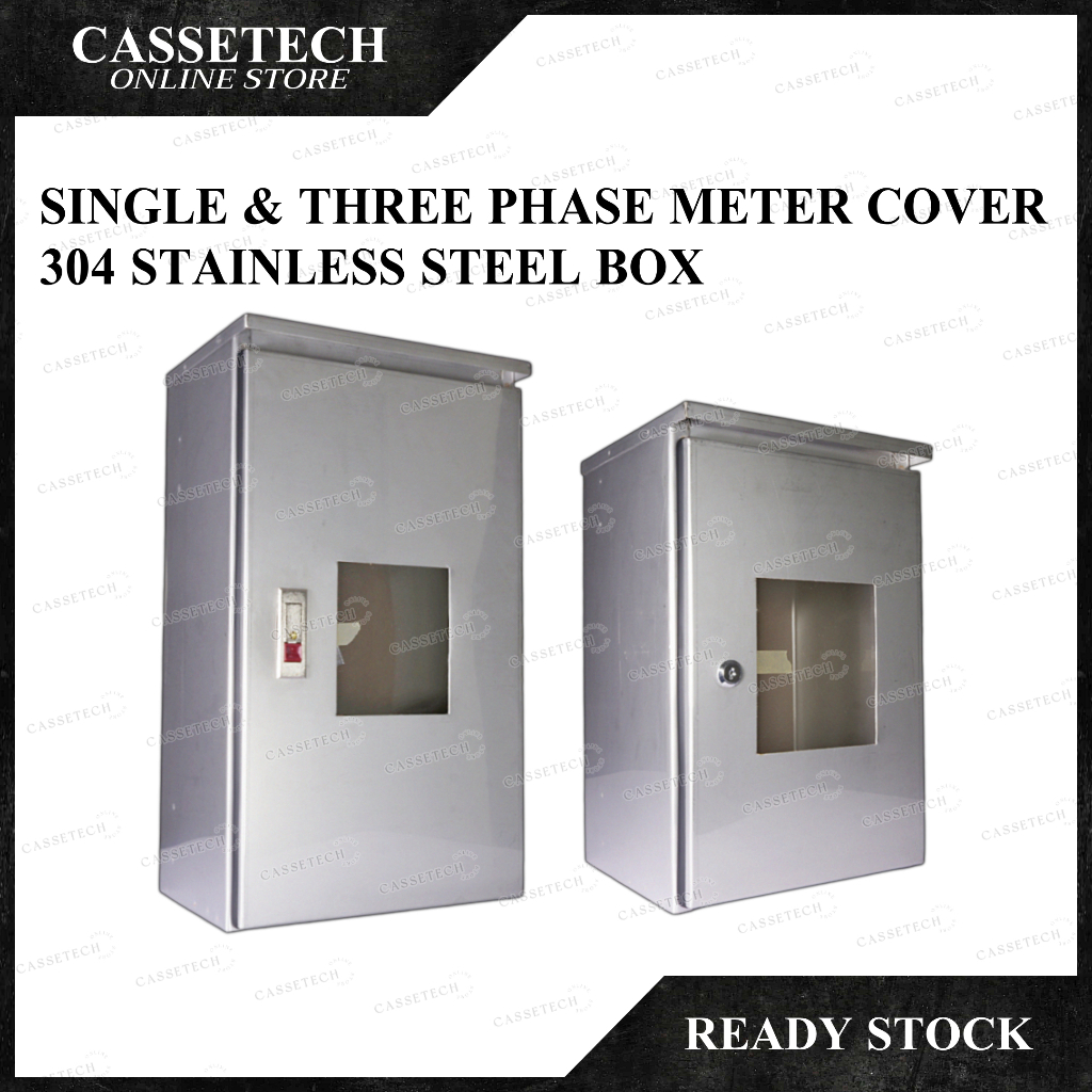 STAINLESS STEEL 1 3 PHASE OUTDOOR METER BOX FIBER BOARD TNB THREE PHASE ...