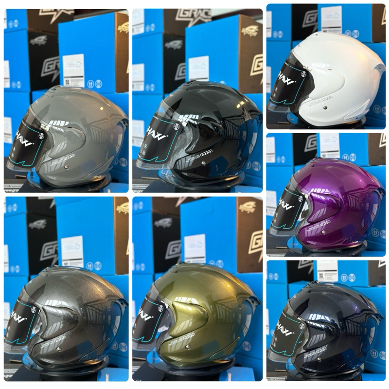 GRACSHAW G919I G919 GLAZZO PLAIN HELMET PLAIN COULOR | Shopee Malaysia