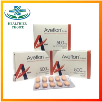 Aveflon Tablet 500mg ( micronized purified flavonoid fraction) 3x10's ...