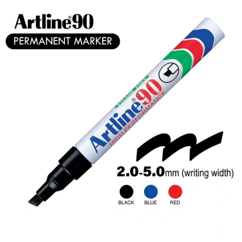 𝑯𝒆𝒏𝒈𝒀𝒆𝒆 Artline® 90 High Performance Fiber Tip Permanent Marker ...