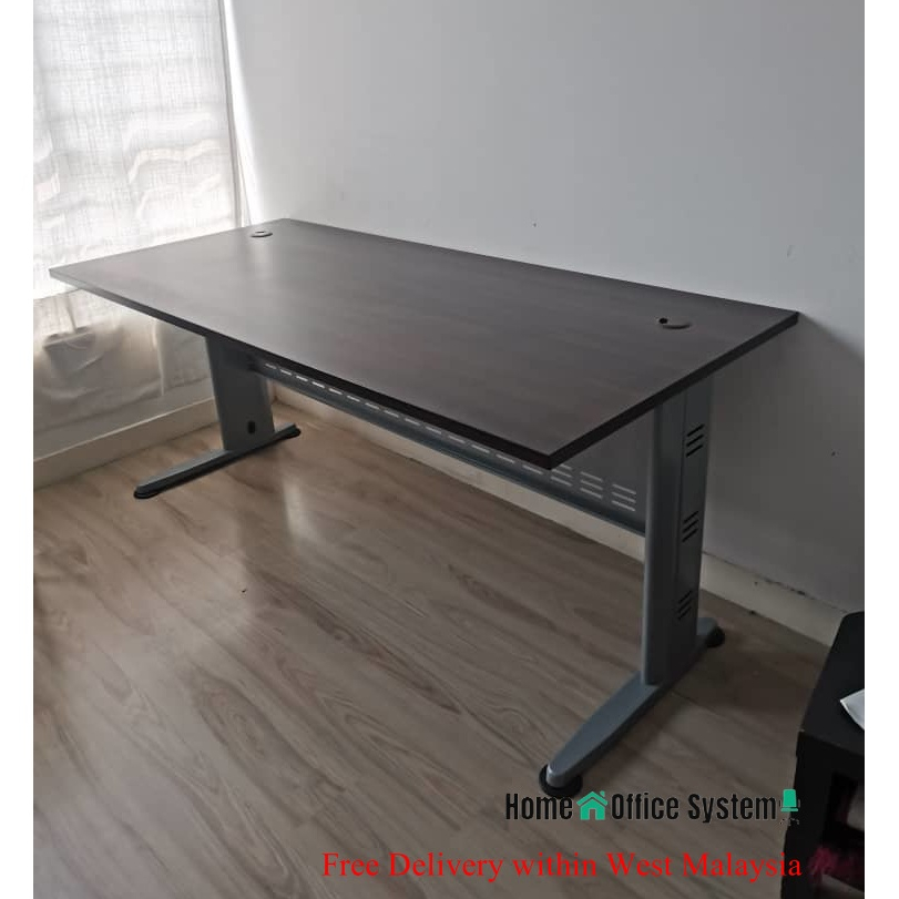 6 Feet Rectangular Shape Office Table With J Metal Leg - Home & Office ...