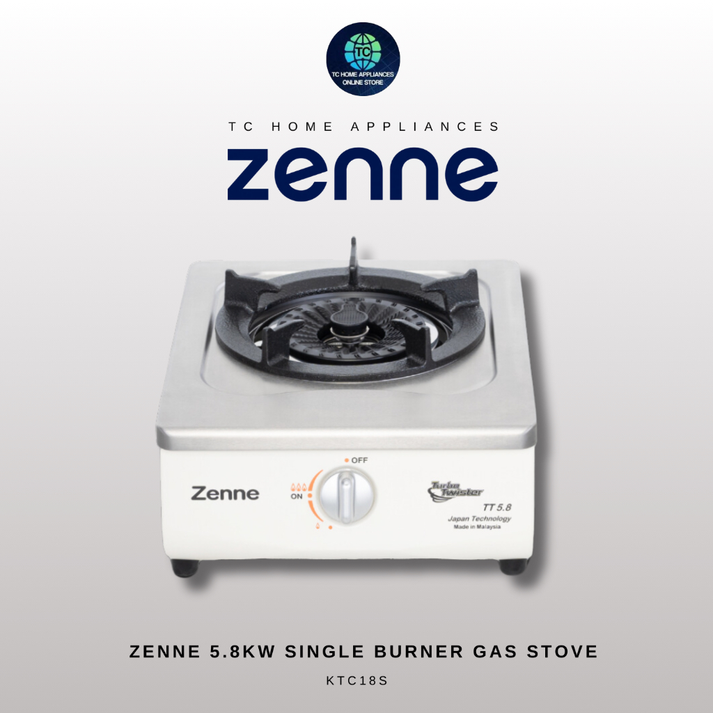 ZENNE SINGLE BURNER TABLE TOP GAS COOKER (KTC18S) | Shopee Malaysia