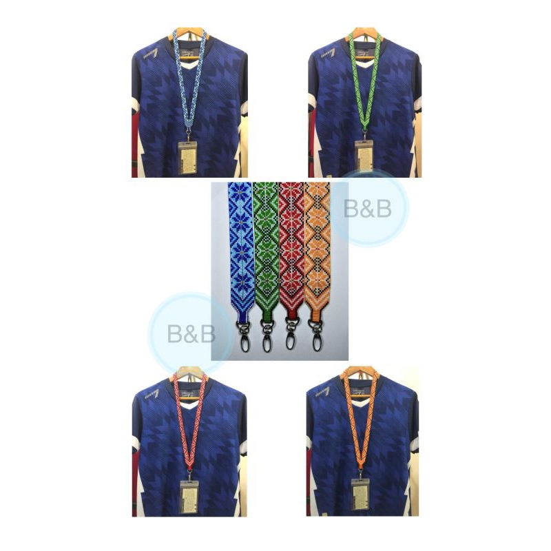 Name Tag Lanyard / Tali Penggantung Nama Manik Toho Sabah Sarawak ...