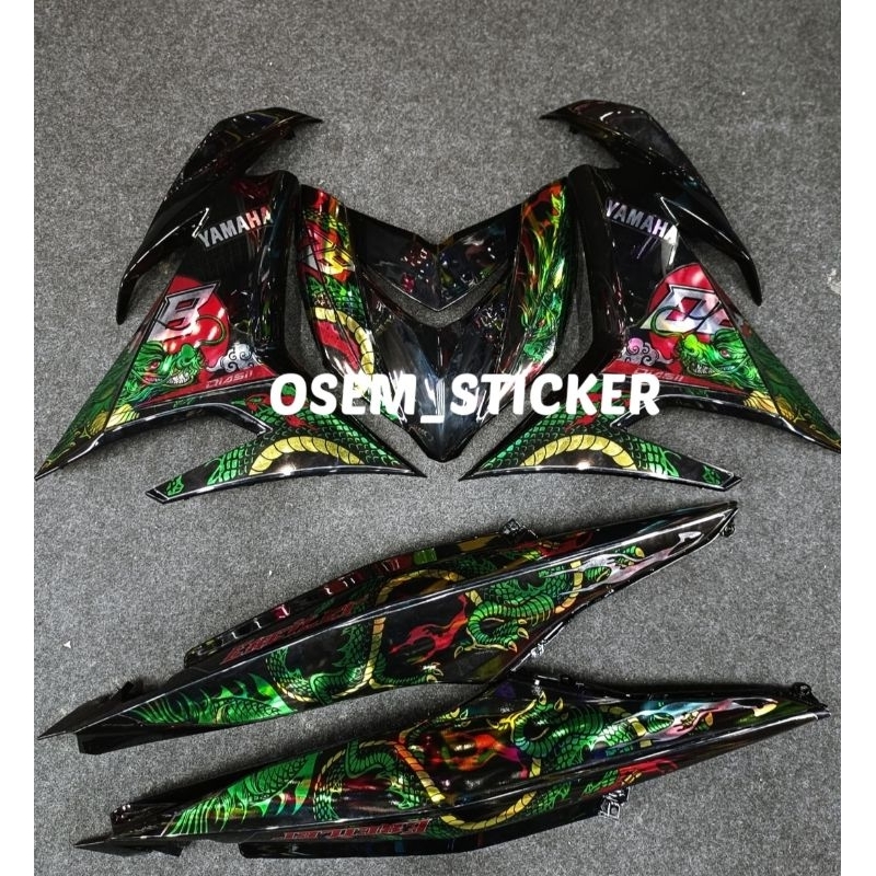 STICKER YAMAHA Y15/Y15ZR V1 V2 CHOI NAGA /DRAGON CHOII CHROME | Shopee ...
