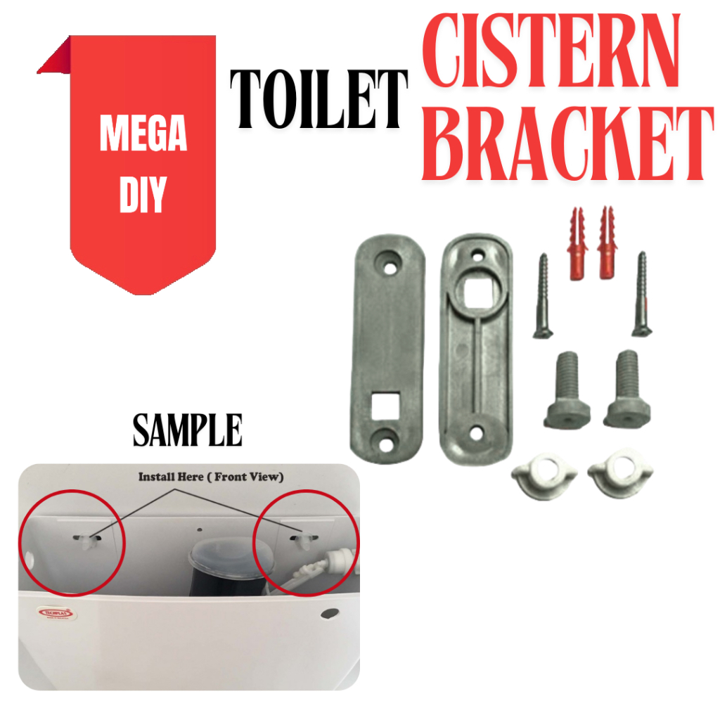 Toilet Cistern Tank Replacement Kit Bracket Plastic High/Low Level ...