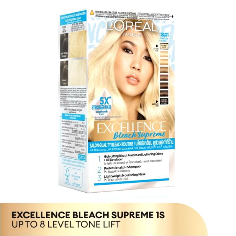 L'Oreal Excellence Bleach Supreme Hair Bleach Kit | Shopee Malaysia