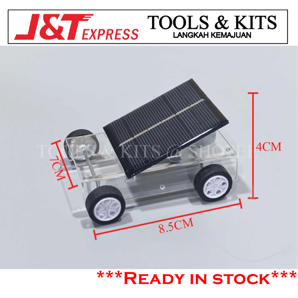 3V Solar Car Acrylic Body & Solar Motor RF-300 Fast Speed RBT Science ...